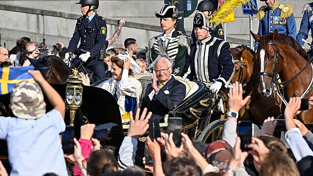 Celebrations as Sweden's King Carl XVI Gustaf marks 50 years on the ...