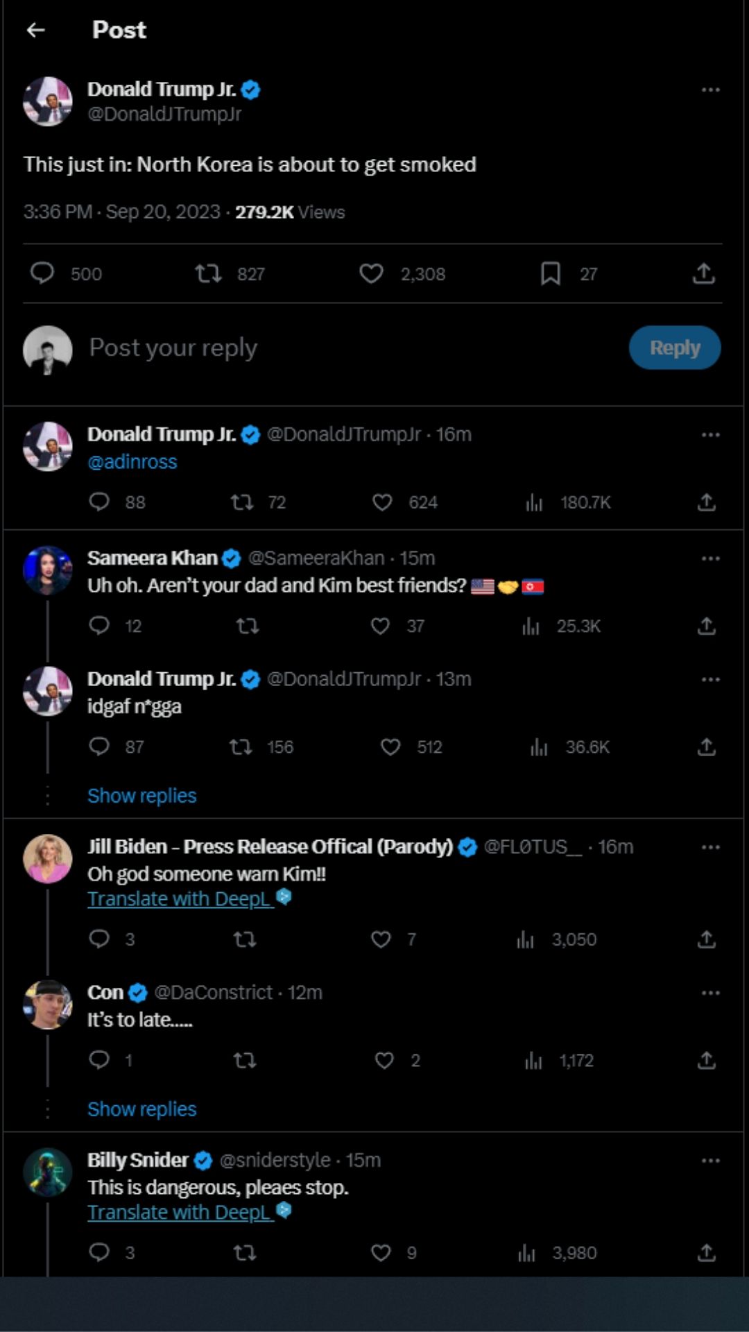 'F**k Biden': Donald Trump Jr.'s Twitter (X) account apparently hacked ...