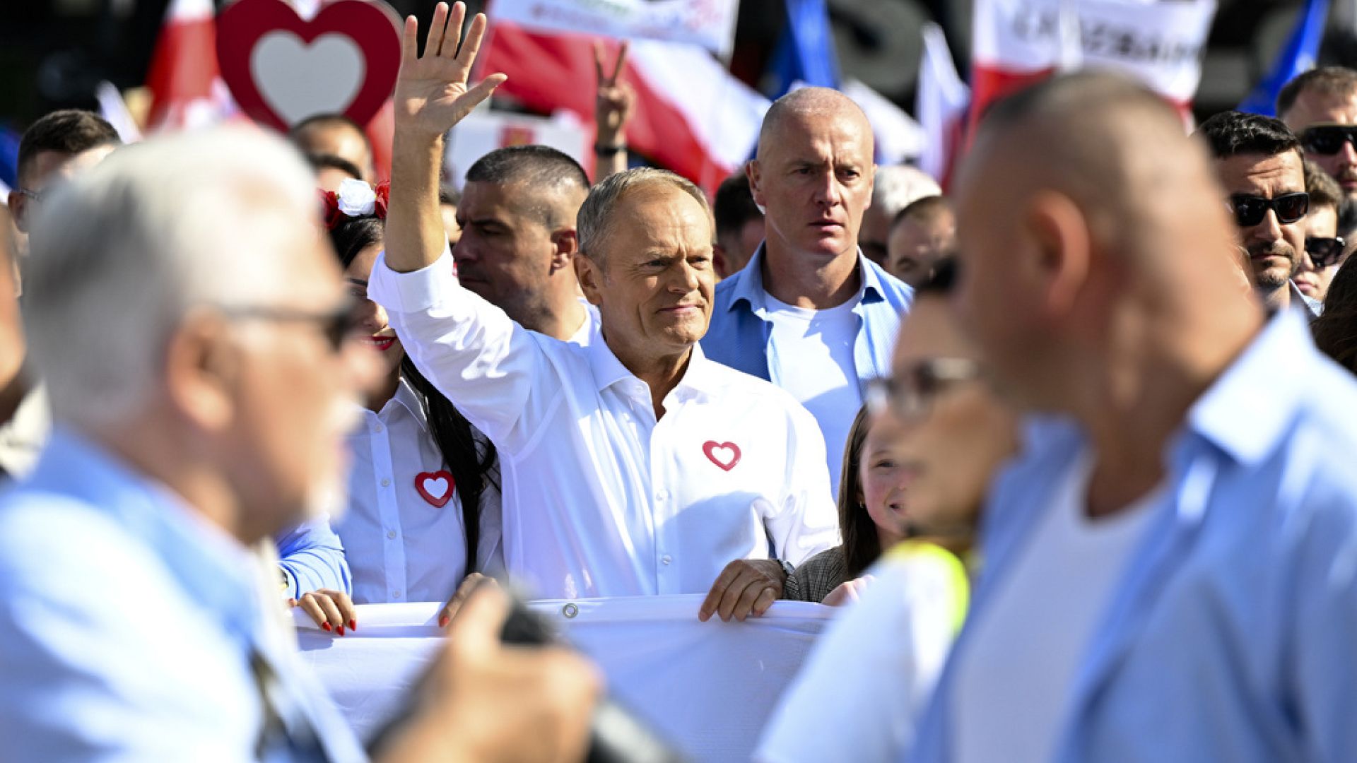 Poland's opposition supporters mass in Warsaw two weeks before election ...