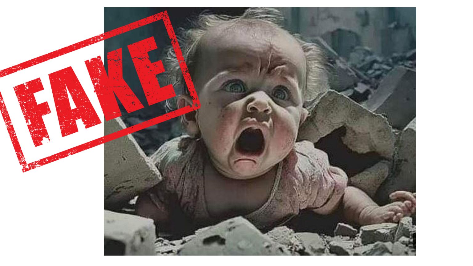 Israel-Hamas War: This viral image of a baby trapped under rubble ...