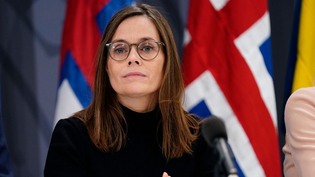 Iceland's PM Katrín Jakobsdóttir joins a national strike for women in ...