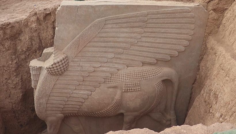 Spectacular find: Monumental images of gods discovered at Nineveh in ...
