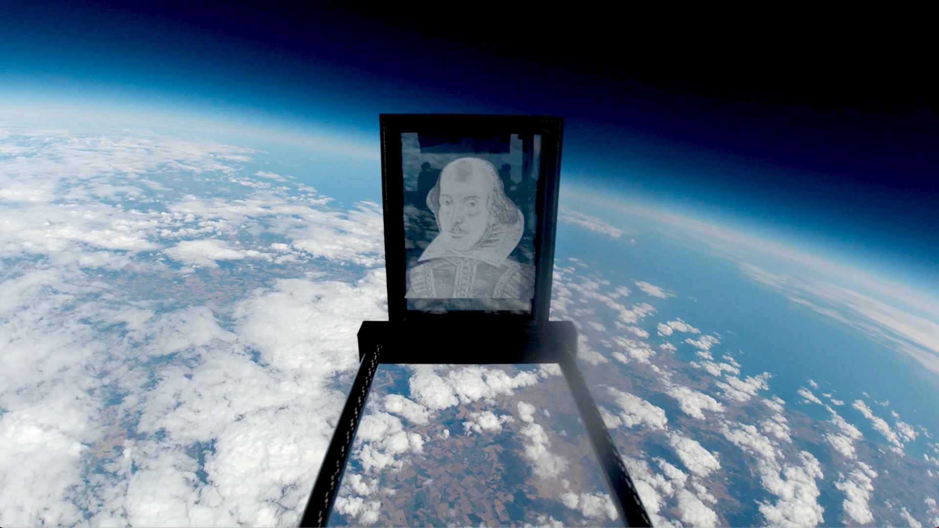 Filmmaker sends portrait of Shakespeare into space as part of Folio 400 ...
