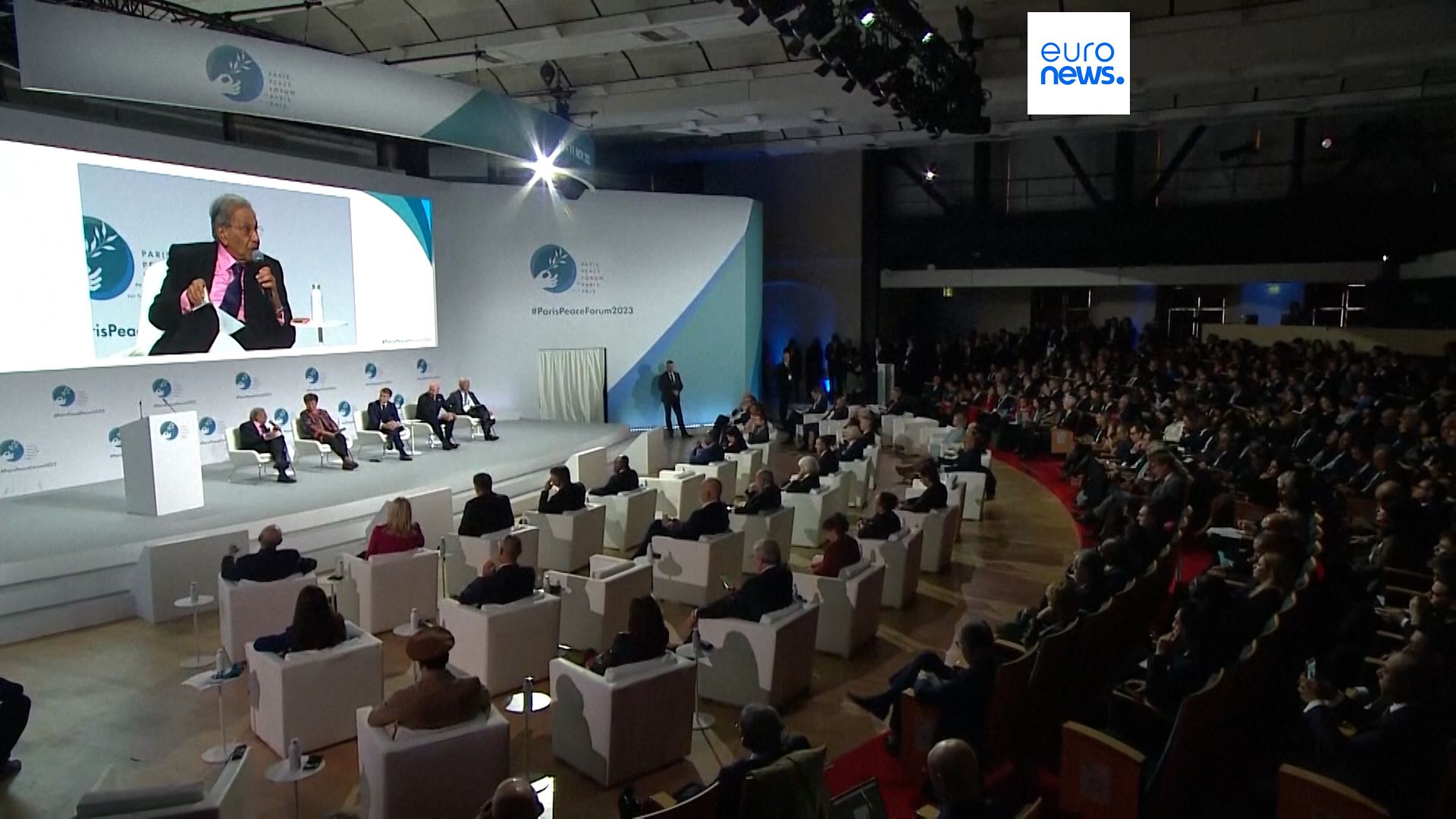 Macron advocates global cooperation at the Paris Peace Forum's 6th ...