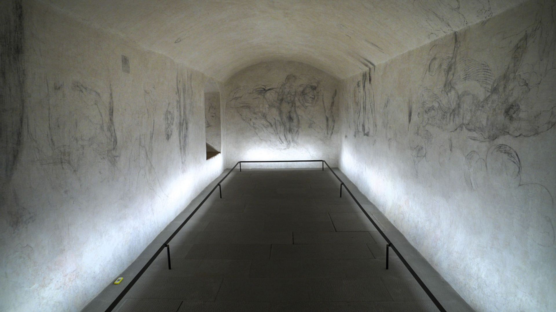 Secret room allegedly displaying Michelangelo's drawings opens to ...