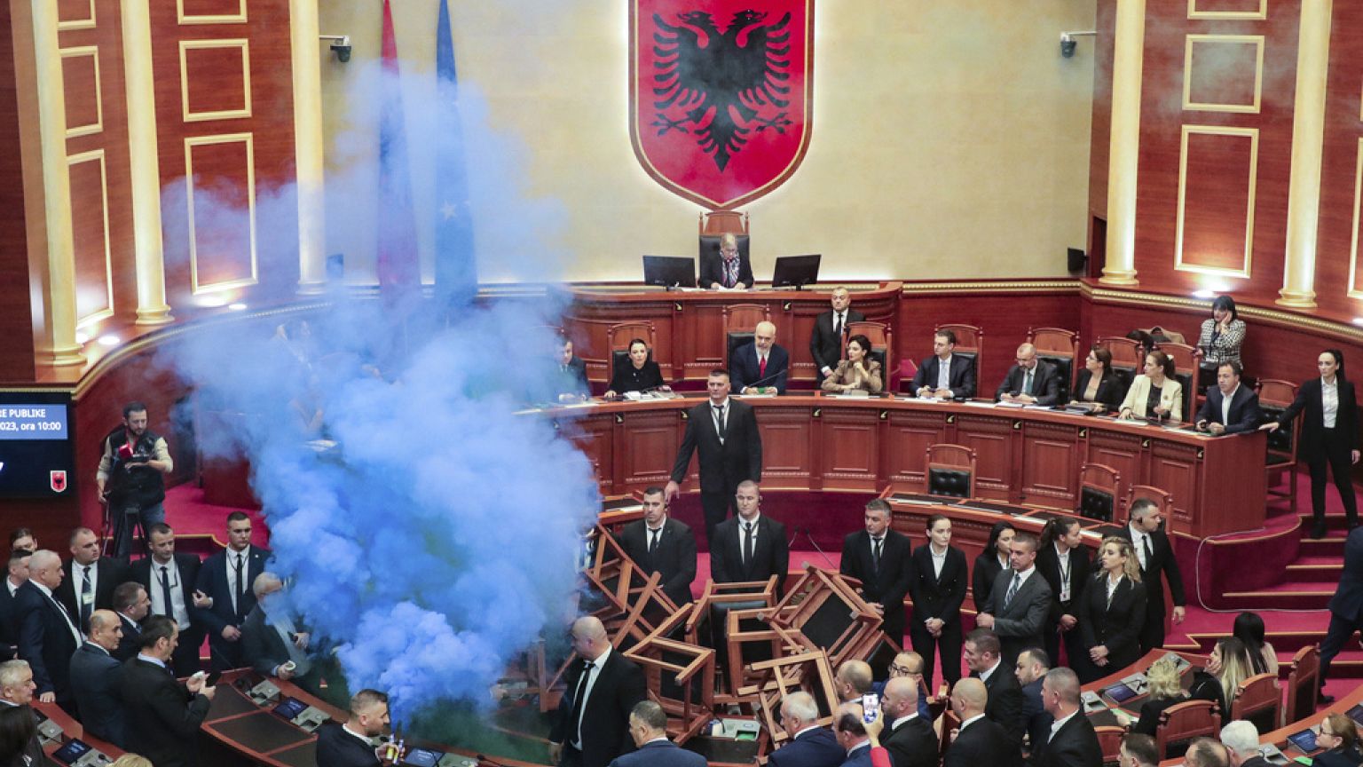 Flares, fires and barricades: Why Albania's opposition party likes to ...