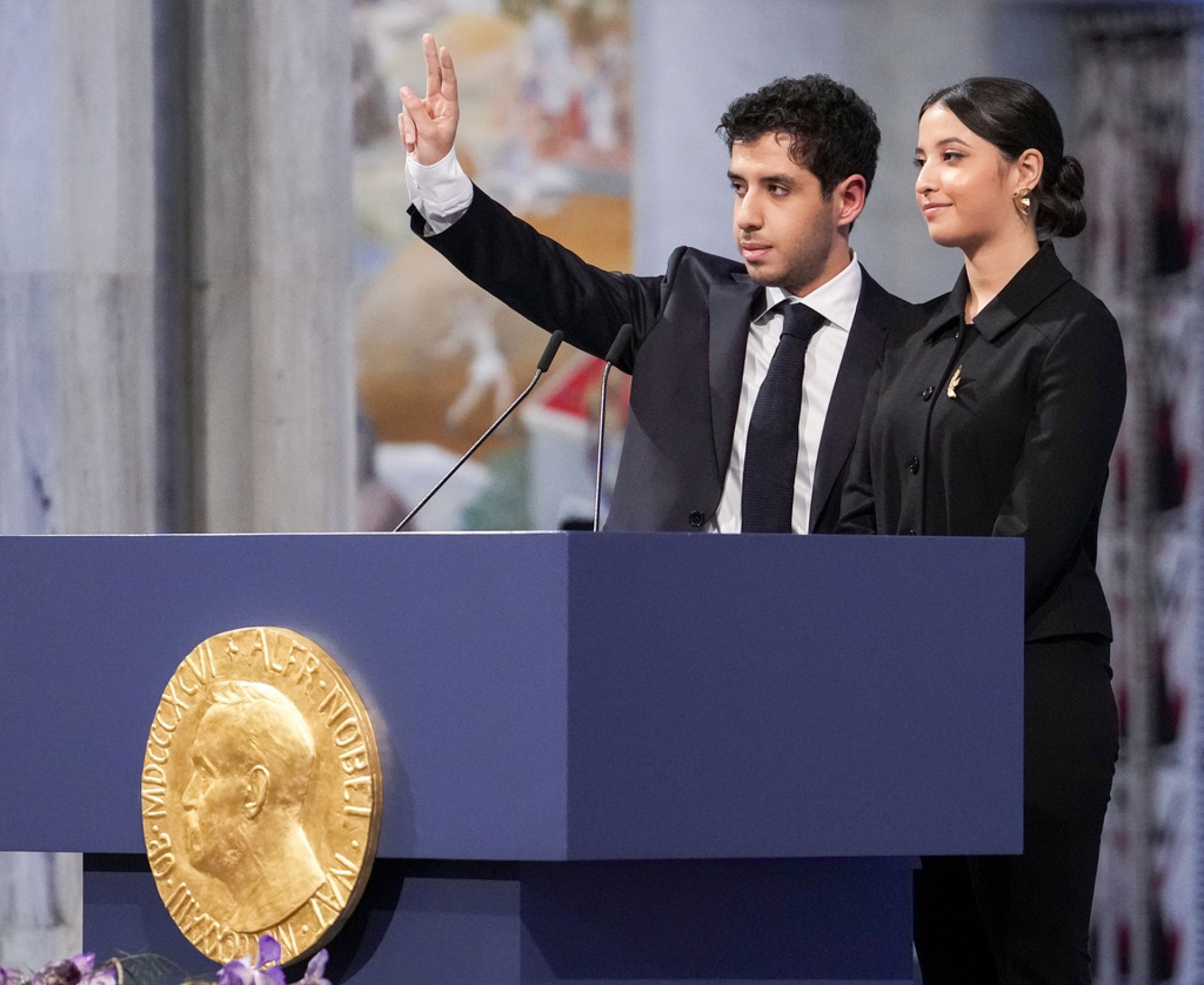 Children of imprisoned Iranian activist Narges Mohammadi accept her ...