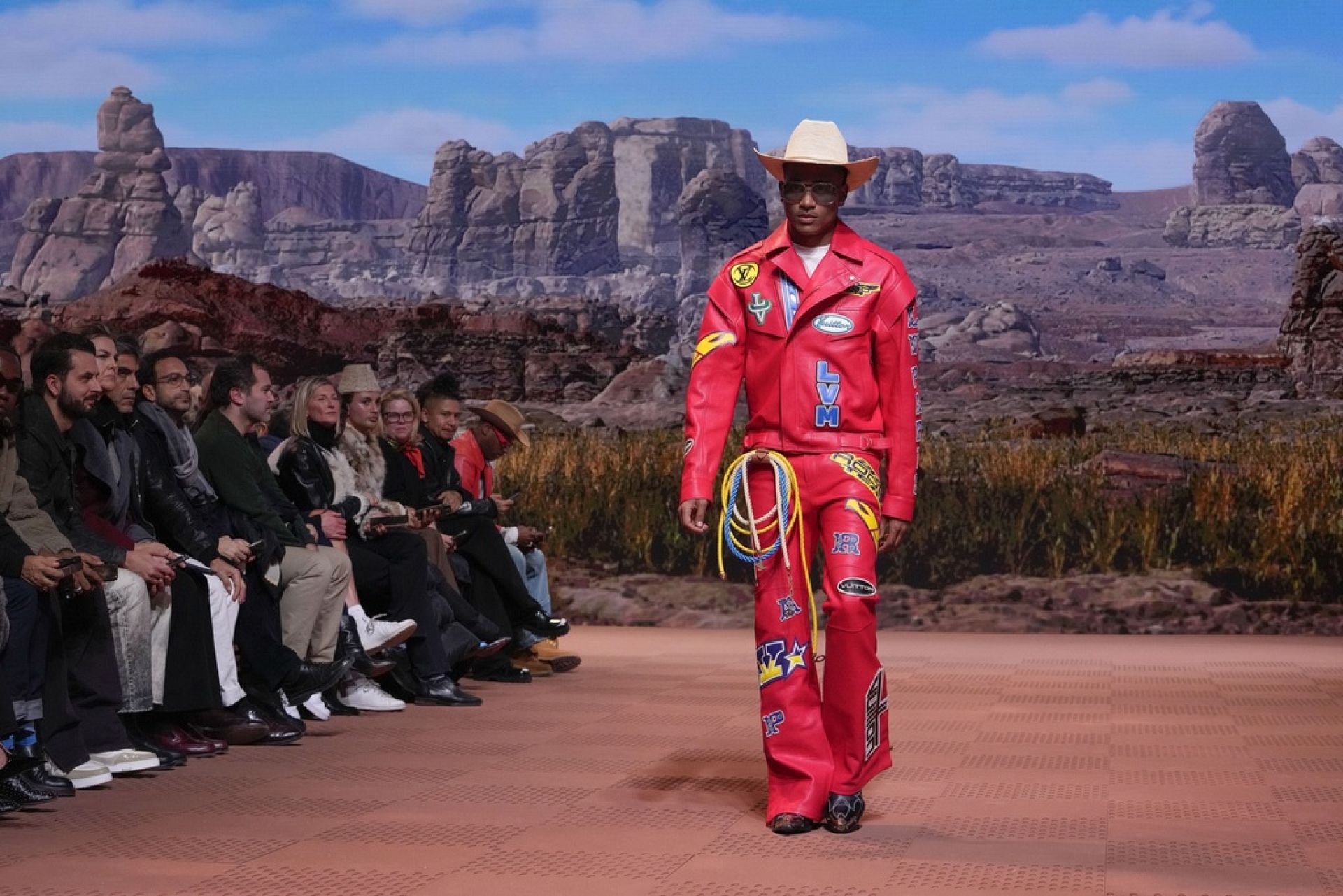 Pharrell Williams showcases Wild West-inspired collection at Louis ...