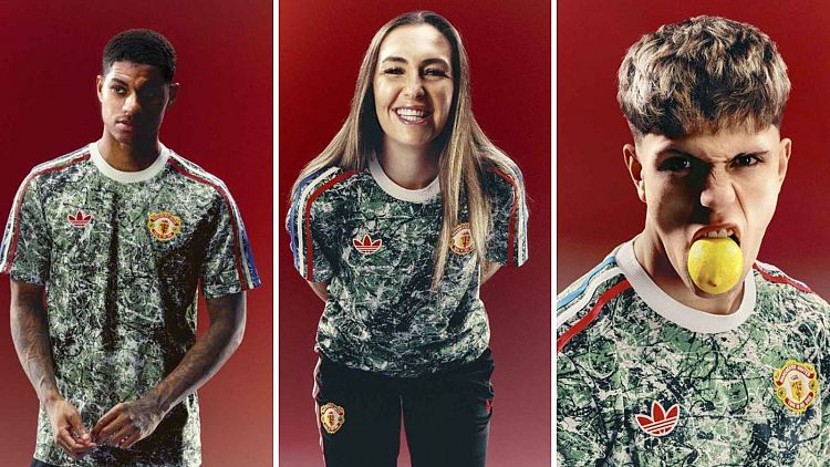 Football club Man Utd and The Stone Roses launch new Adidas collection ...