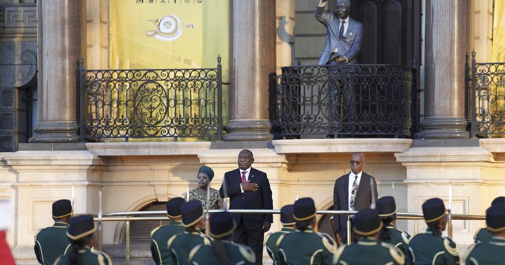 SA president defends ANC record in annual State of the Nation address ...