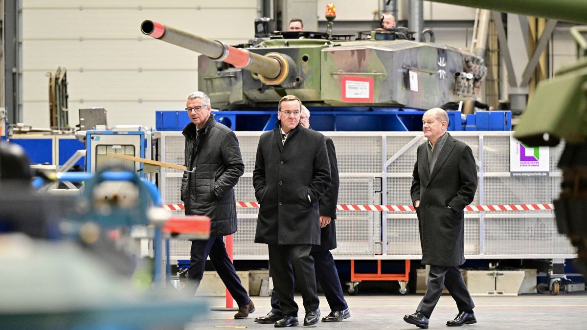 Germany’s Scholz and Denmark’s Frederiksen visit site of new ammunition ...