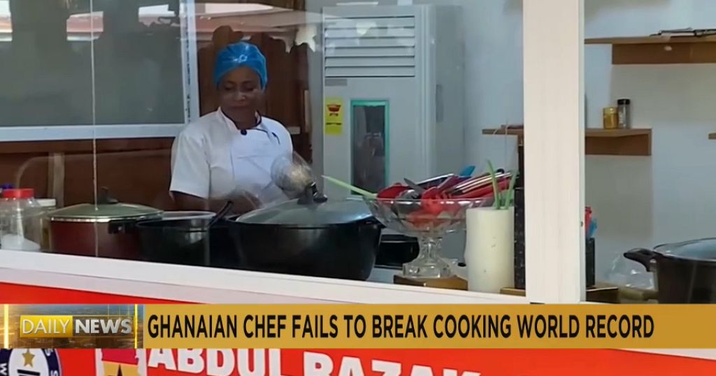 Guiness World Record: Ghanaian chef's attempt fails | Africanews