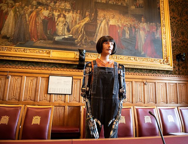 A chat with Ai-Da: The world's first lifelike robot artist advocating ...