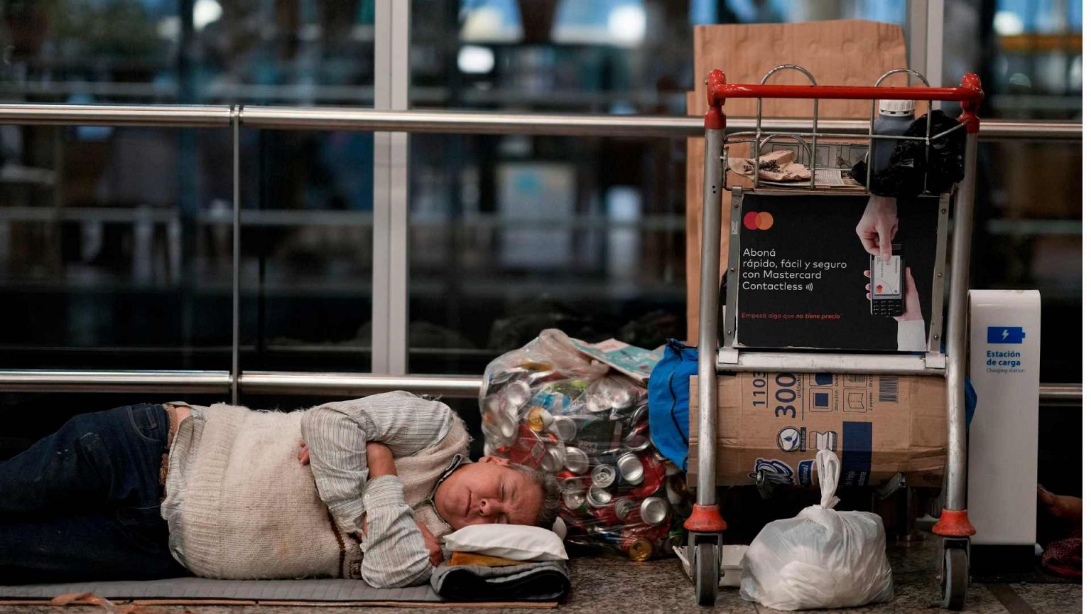 Real life The Terminal: Italian man moves out of airport after 9-month ...