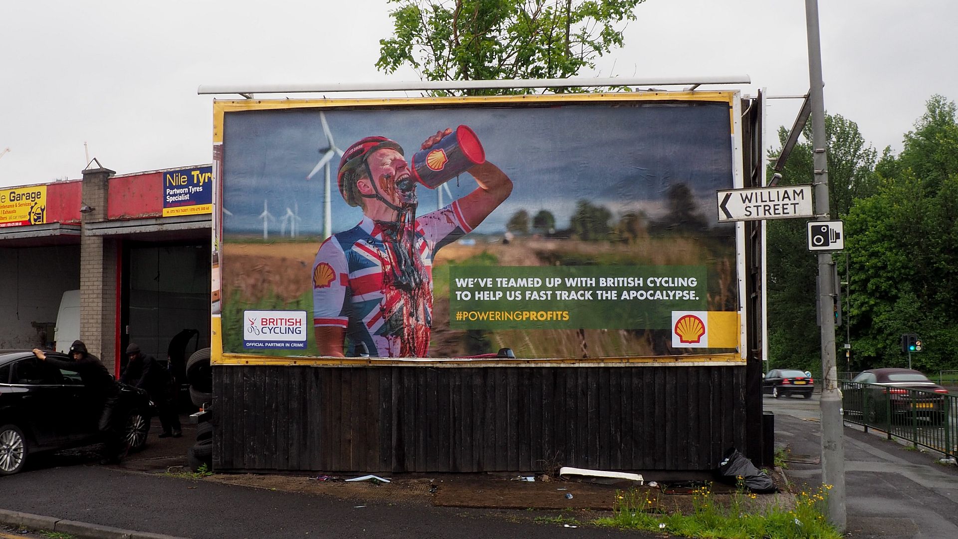 Satirical posters protesting Shell’s ‘lethal legacy’ replace 200 ...
