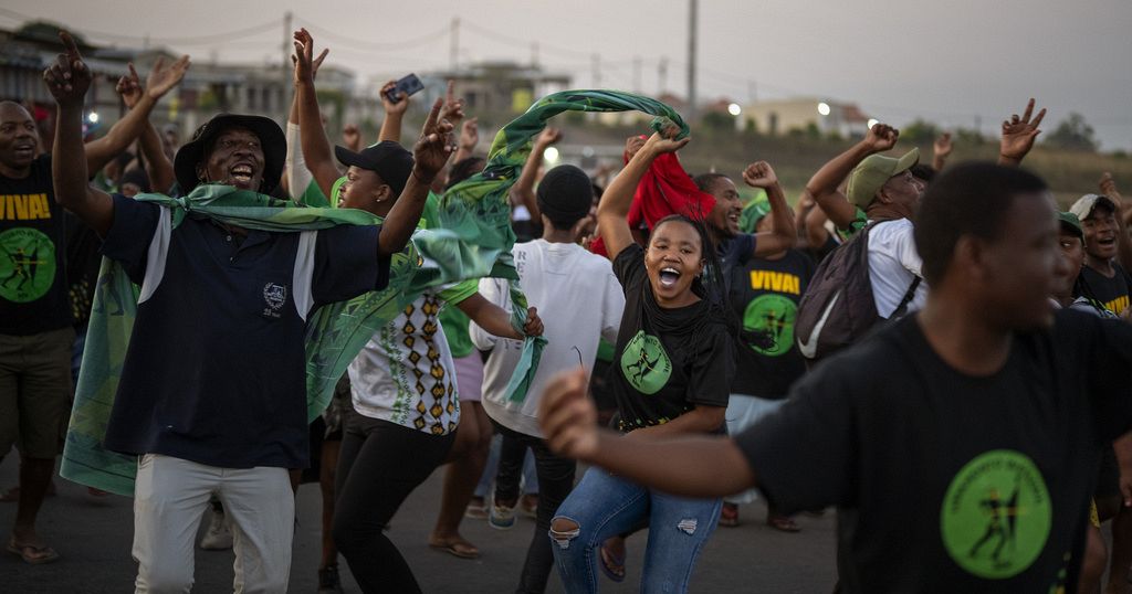 South Africa Elections: Zuma's MK party supporters celebrate in ...
