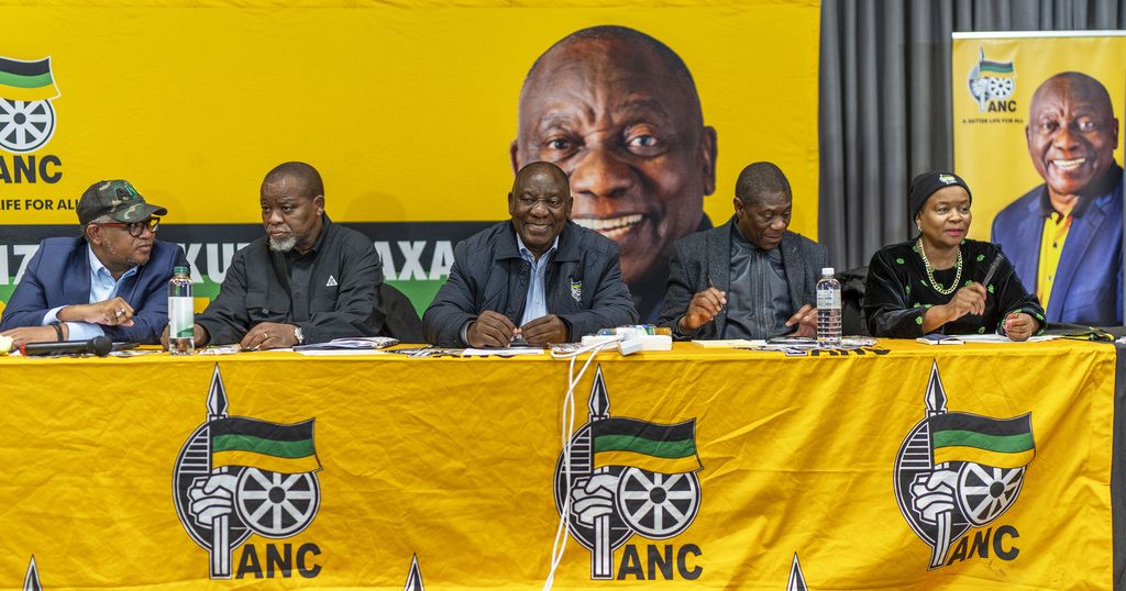 South African President joins key party meeting on new government ...