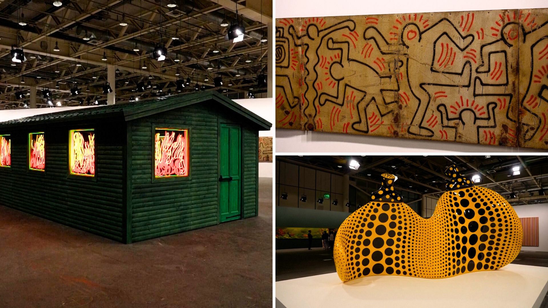Video. Art Basel exhibit features works by Keith Haring and Yayao ...