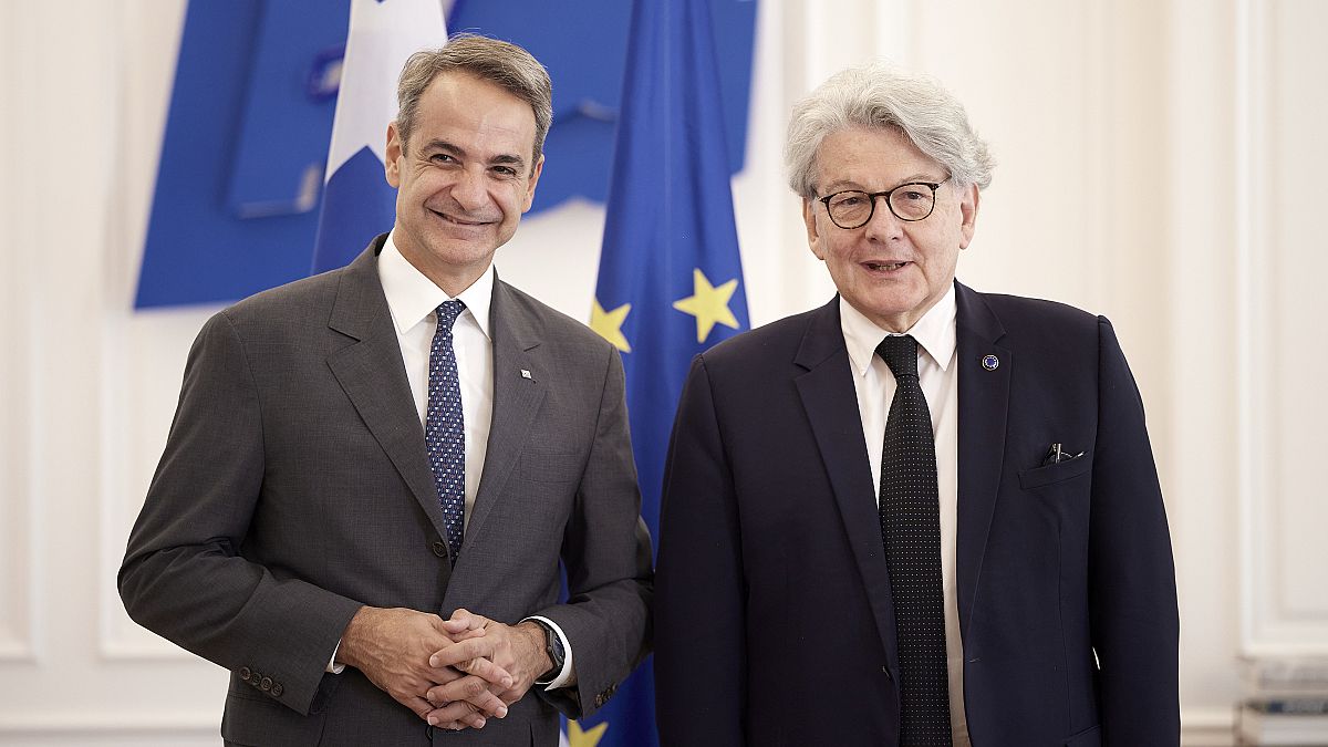 Συνάντηση Μητσοτάκη με τον Ευρωπαίο επίτροπο για την Εσωτερική Αγορά ...