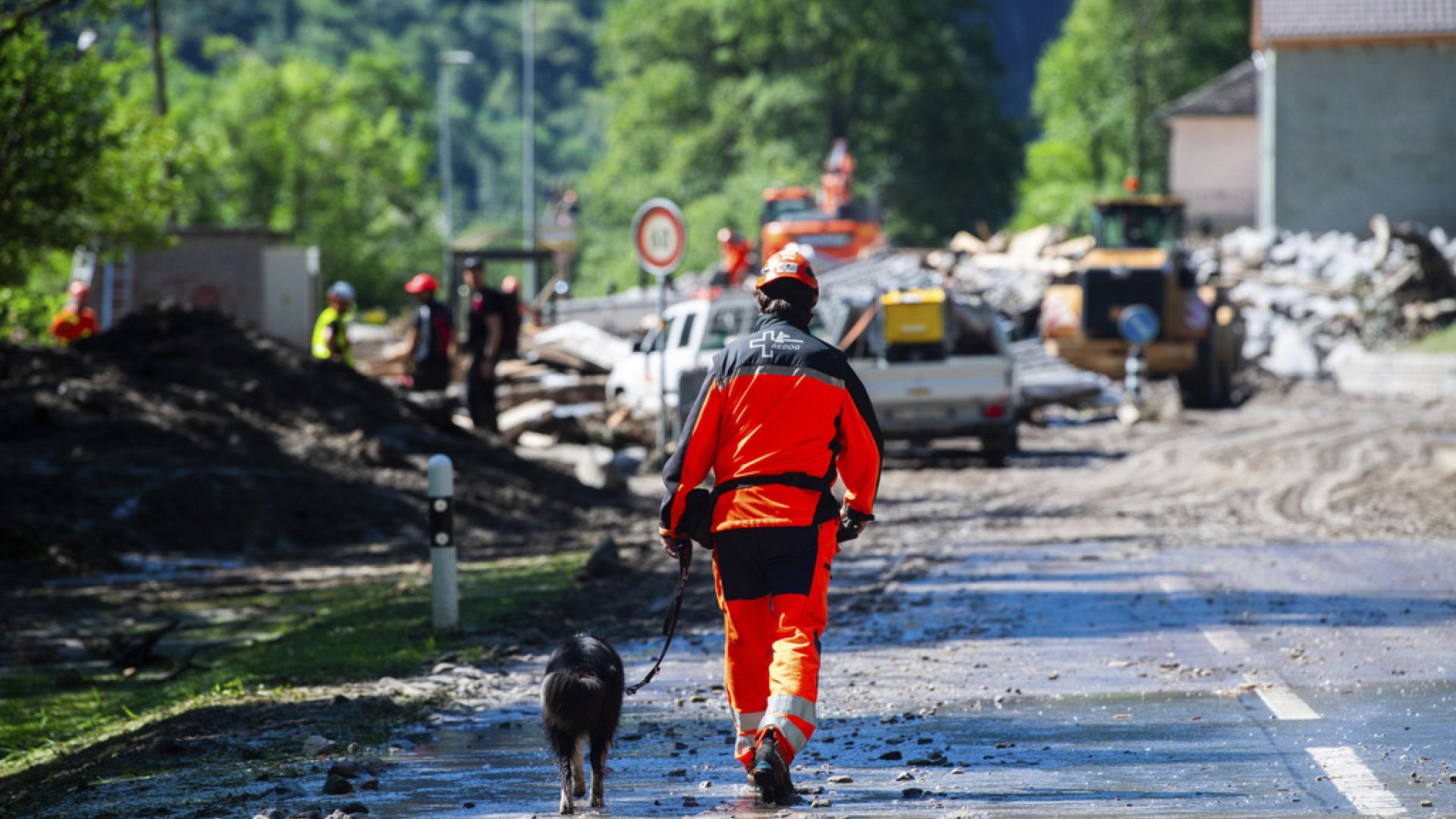 Three missing after heavy storms cause landslide in Switzerland | Euronews