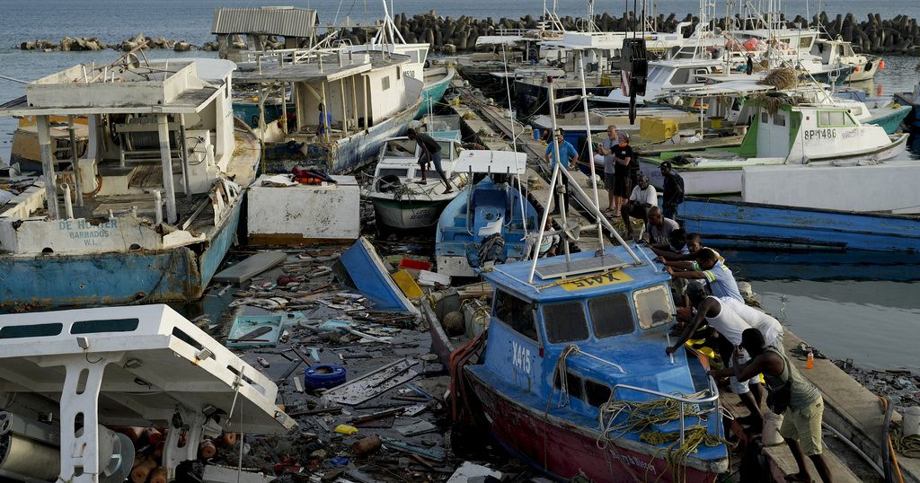 More than 26 boats sink due to Hurricane Beryl in Barbados | Africanews