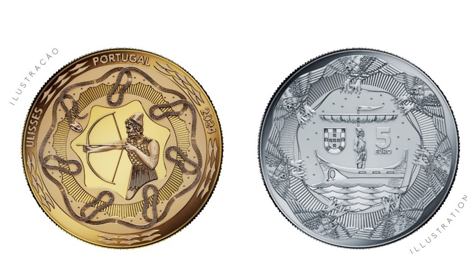 Portugal celebrates mythical beasts and heroes with Ulysses coin | Euronews