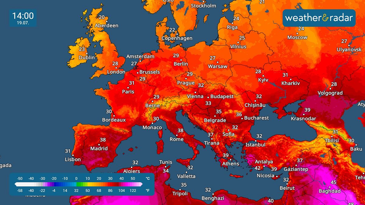 Wann endet die Hitzewelle in Europa? Experten prognostizieren Enddatum und mögliche Stürme ...