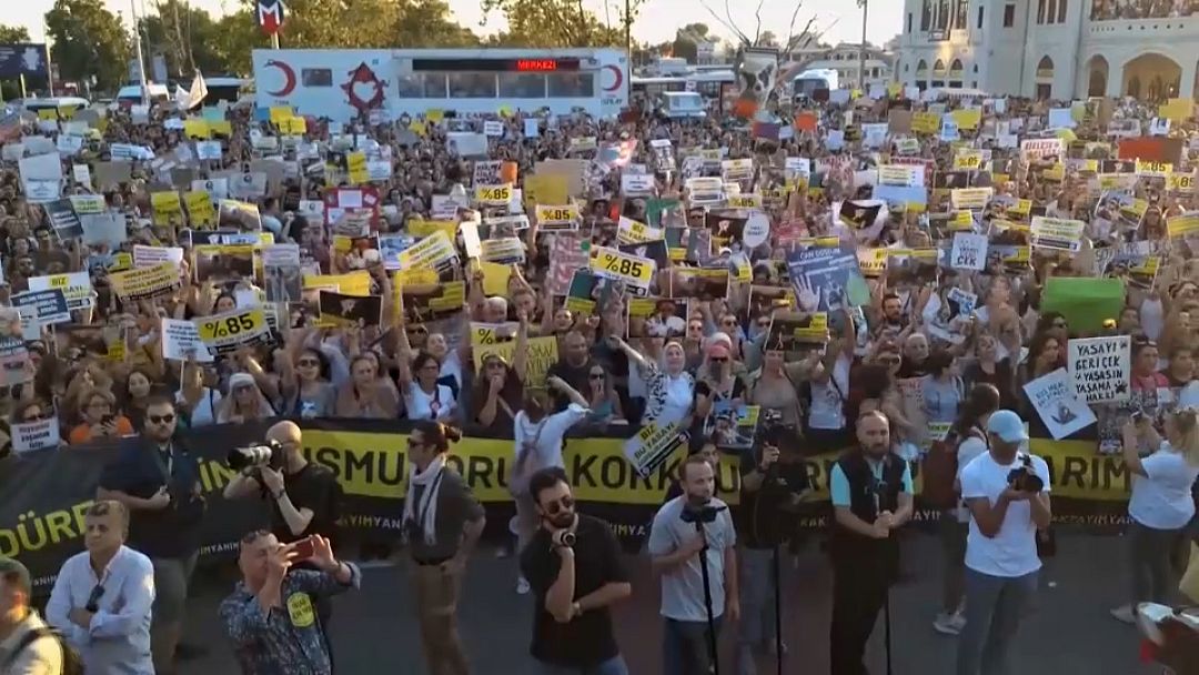 Thousands protest in Istanbul against bill they fear will lead to mass ...