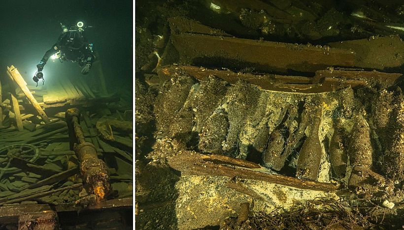 Extraordinary 16th-century shipwreck discovered at record depth off ...