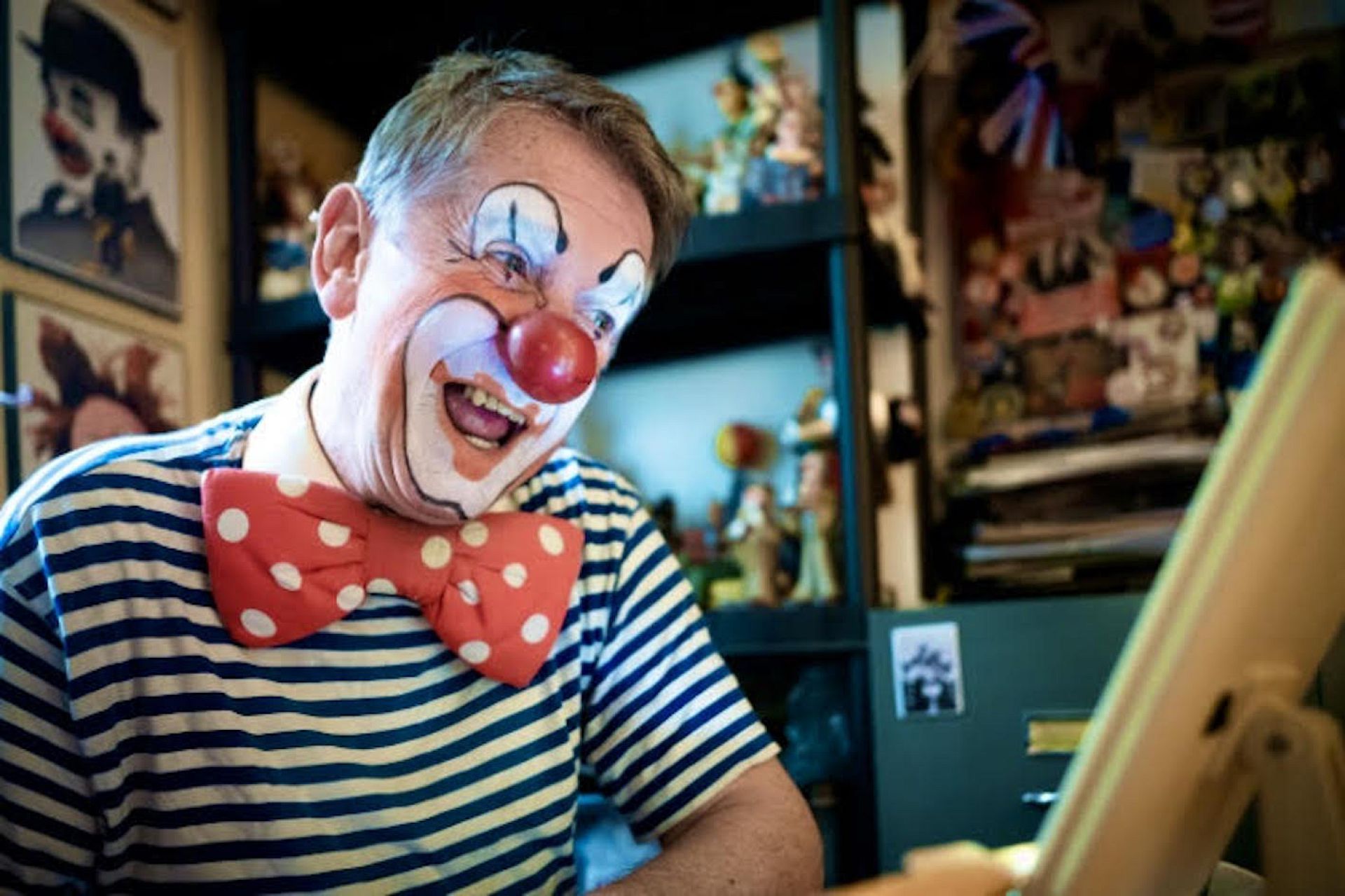 How do clowns stop people stealing their look? They paint it on an egg ...