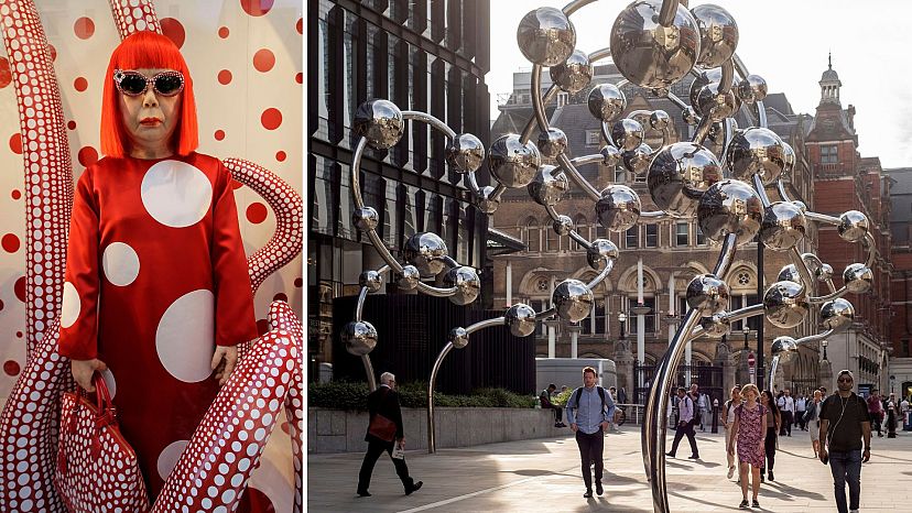 Video. Yayoi Kusama’s largest permanent public sculpture unveiled in ...