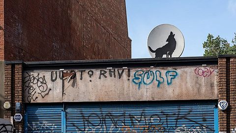 Horny rhino gets frisky with a Nissan: Banksy reveals eighth artwork in ...