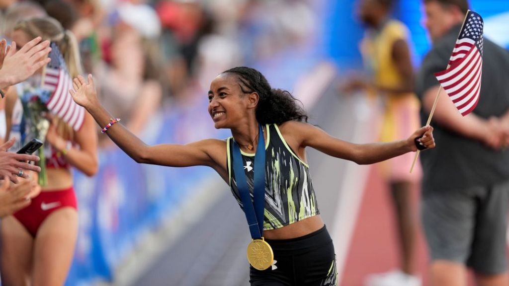 US distance runner in Paris honours family after fleeing Eritrea as a ...