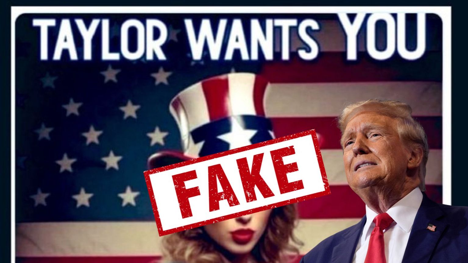 Donald Trump falsely claims Taylor Swift’s endorsement with AI-generated posts | Euronews