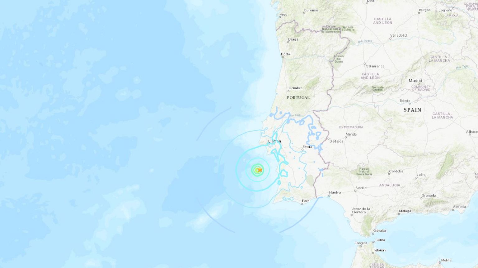 Un gran terremoto de magnitud 5,3 en Portugal también se hace notar en ...