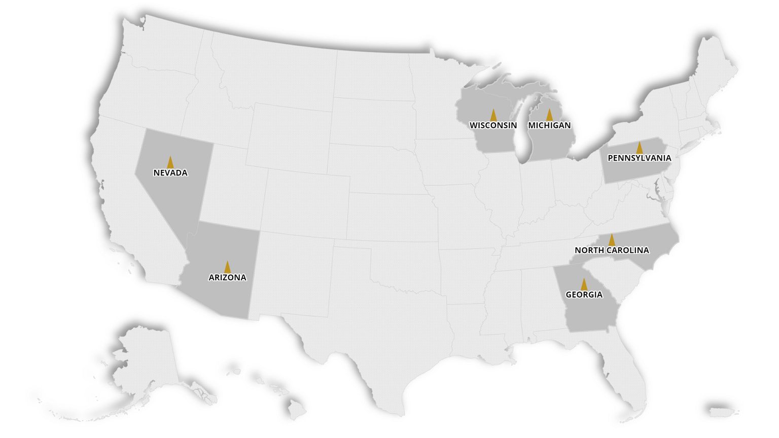 Seven 'toss-up' battleground states are set to decide the US ...