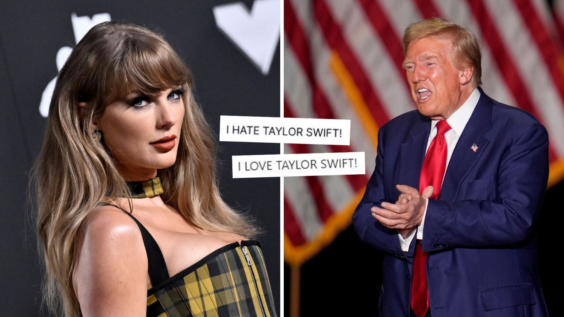 'I love Taylor Swift!' trends as backlash against Donald Trump’s ‘hate ...