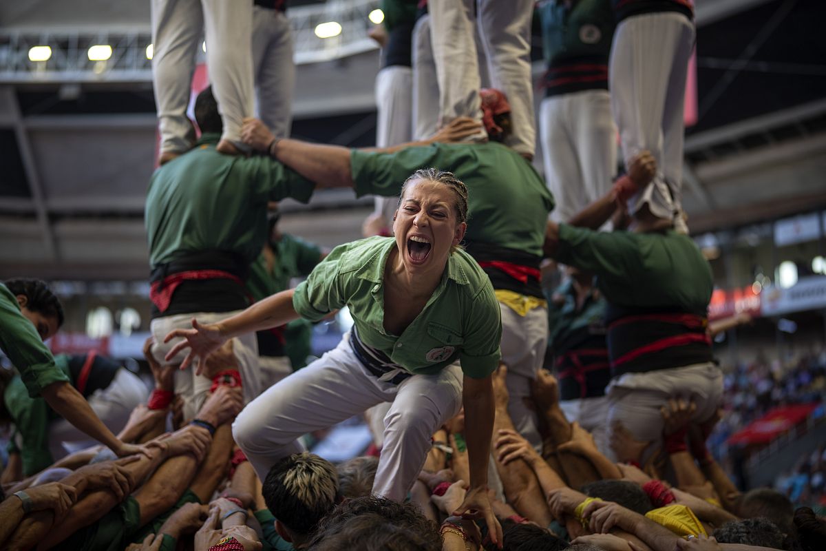 In pictures: Tarragona's death-defying human tower competition returns ...