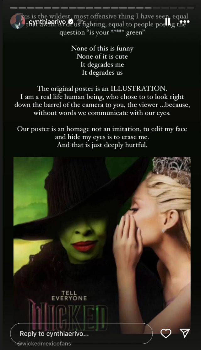 Cynthia Erivo criticises ‘offensive’ edit of 'Wicked' poster | Euronews