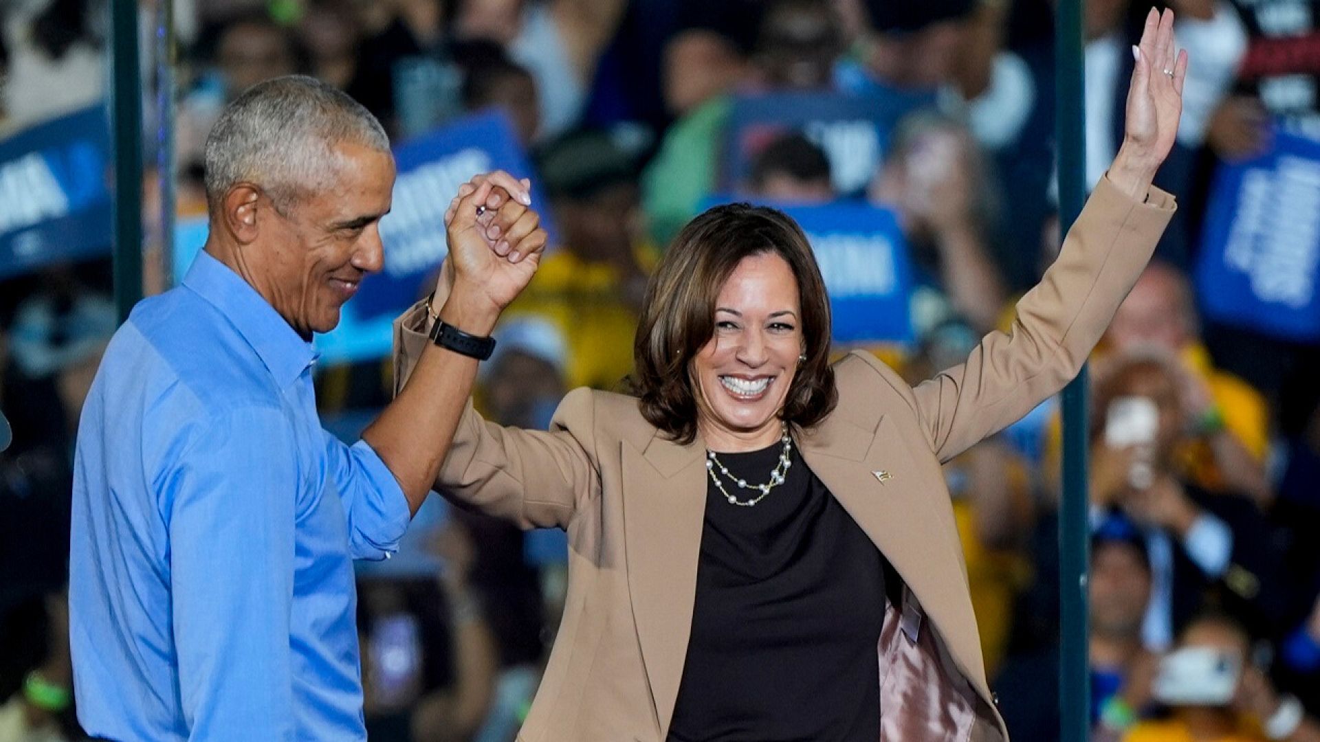 Kamala Harris and Barack Obama target black voters in key battleground ...