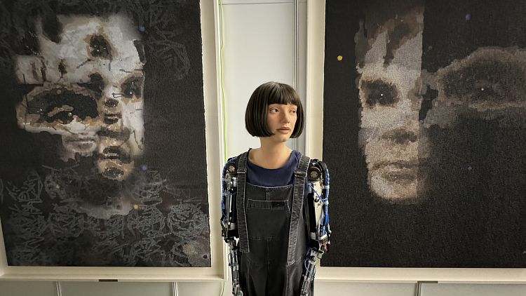 The world's first humanoid robot artist is set to make auction history ...