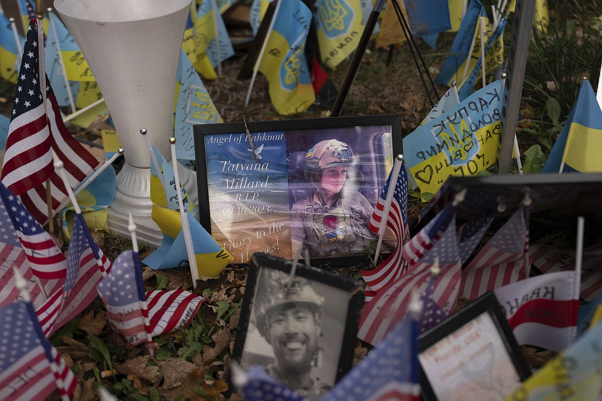 Flags for Ukraine's fallen fill Kyiv's central Maidan Square as war ...