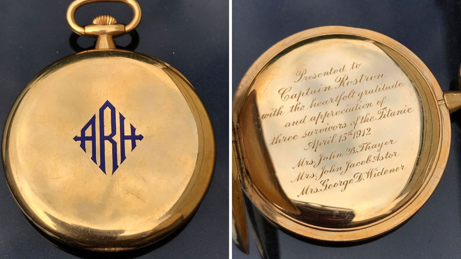 Gold pocket watch given to captain who rescued Titanic survivors sells ...