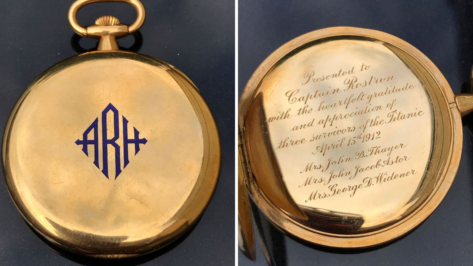 Gold pocket watch given to captain who rescued Titanic survivors sells ...