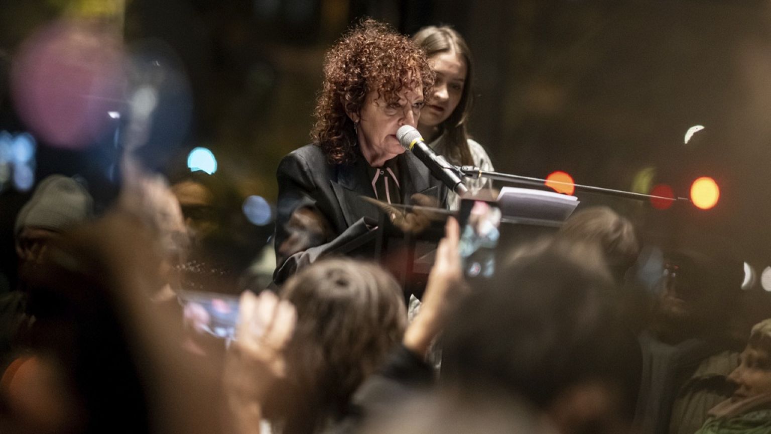 American photographer Nan Goldin condemns war in Gaza at Berlin ...