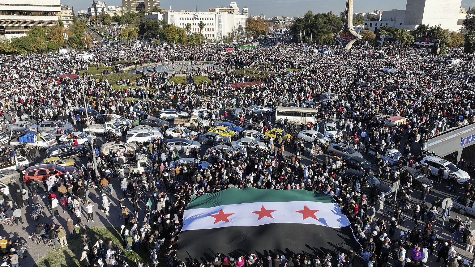 Syrians across the country celebrate al-Assad fall as interim leaders ...