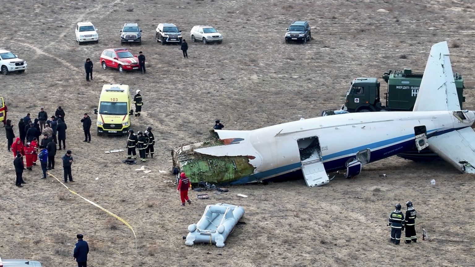 Aereo precipitato in Kazakistan, fonti a Euronews: possibile abbattimento