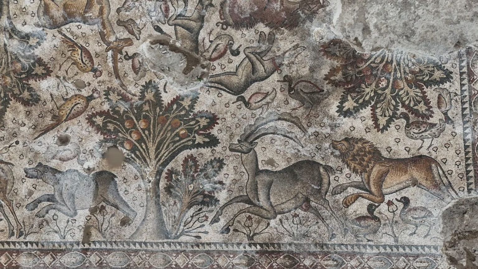 Turkish farmer uncovers rare ancient hunt mosaic – likely the largest ...