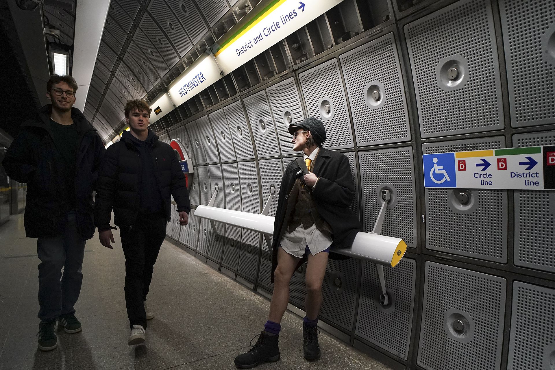 No trousers? No problem: London underground users bare their legs for Official No Trousers Tube ...