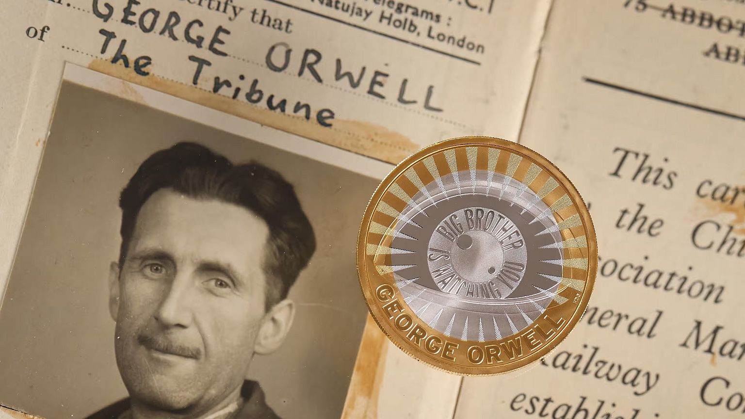 George Orwell to be honoured with new £2 coin by UK’s Royal Mint | Euronews